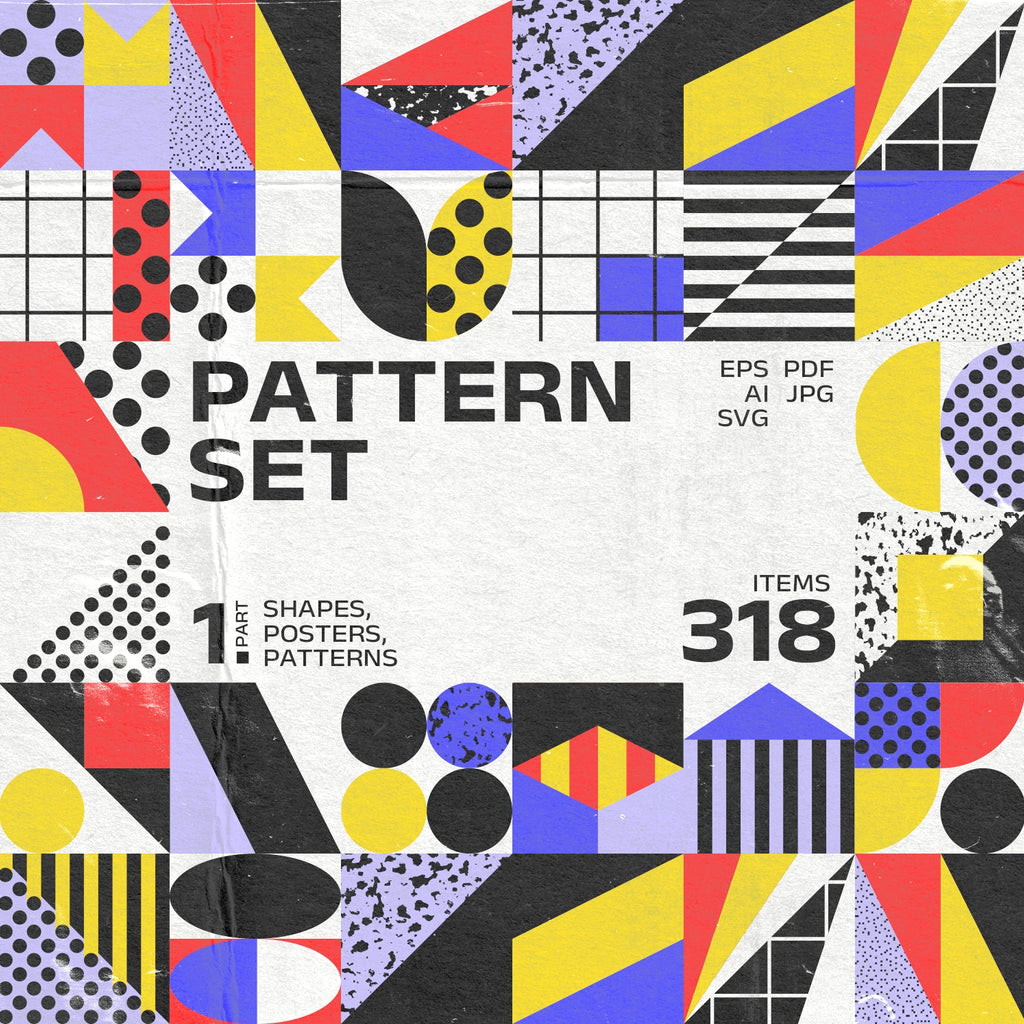 318 Shapes Patterns Posters Part 1 by Softulka