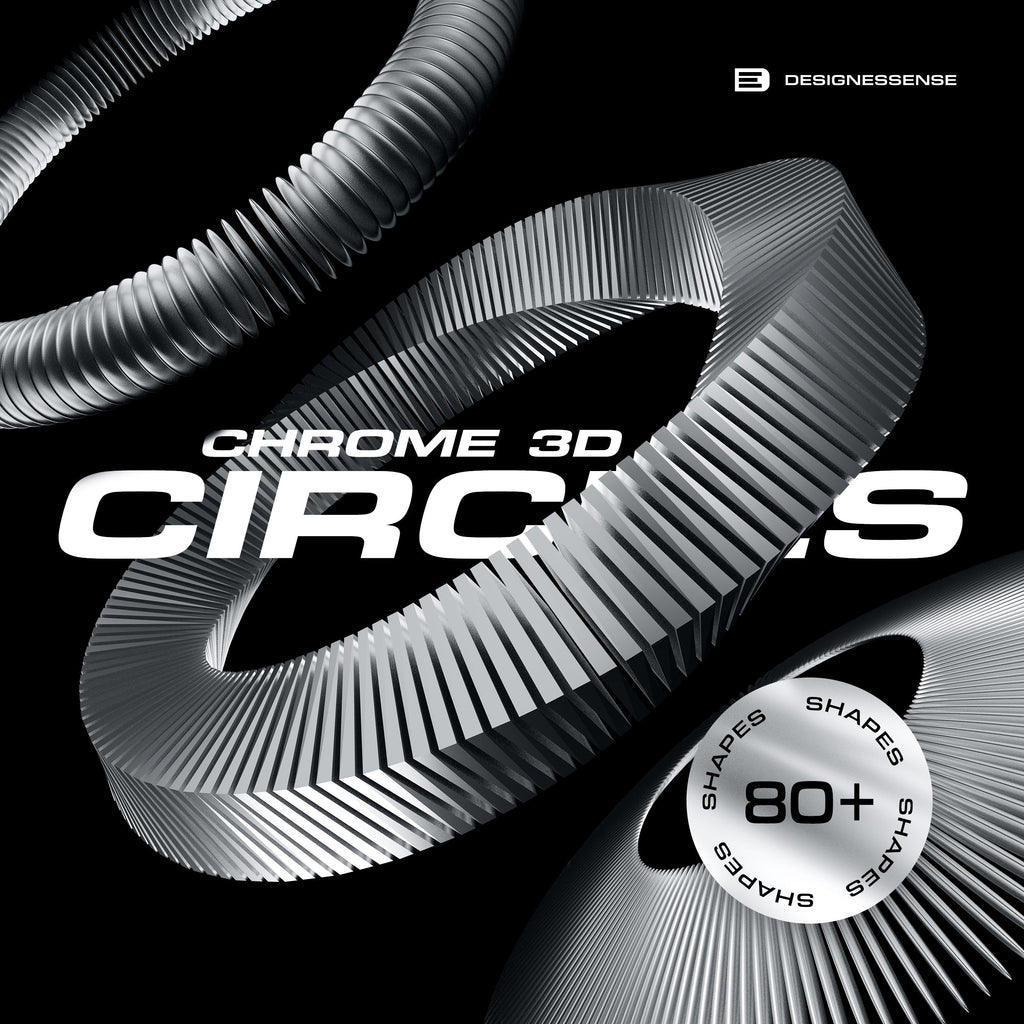 3D Chrome Circles by Designessense