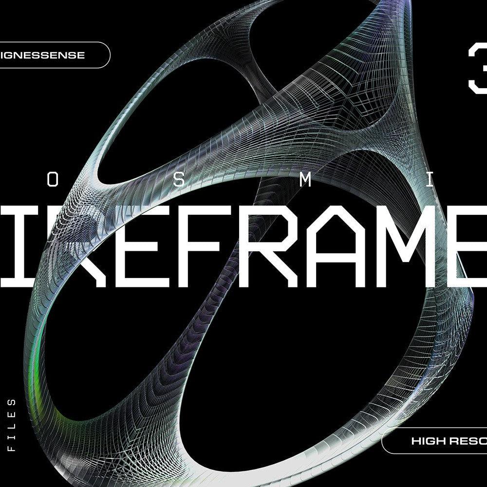 3D Chrome Wireframes by Designessense