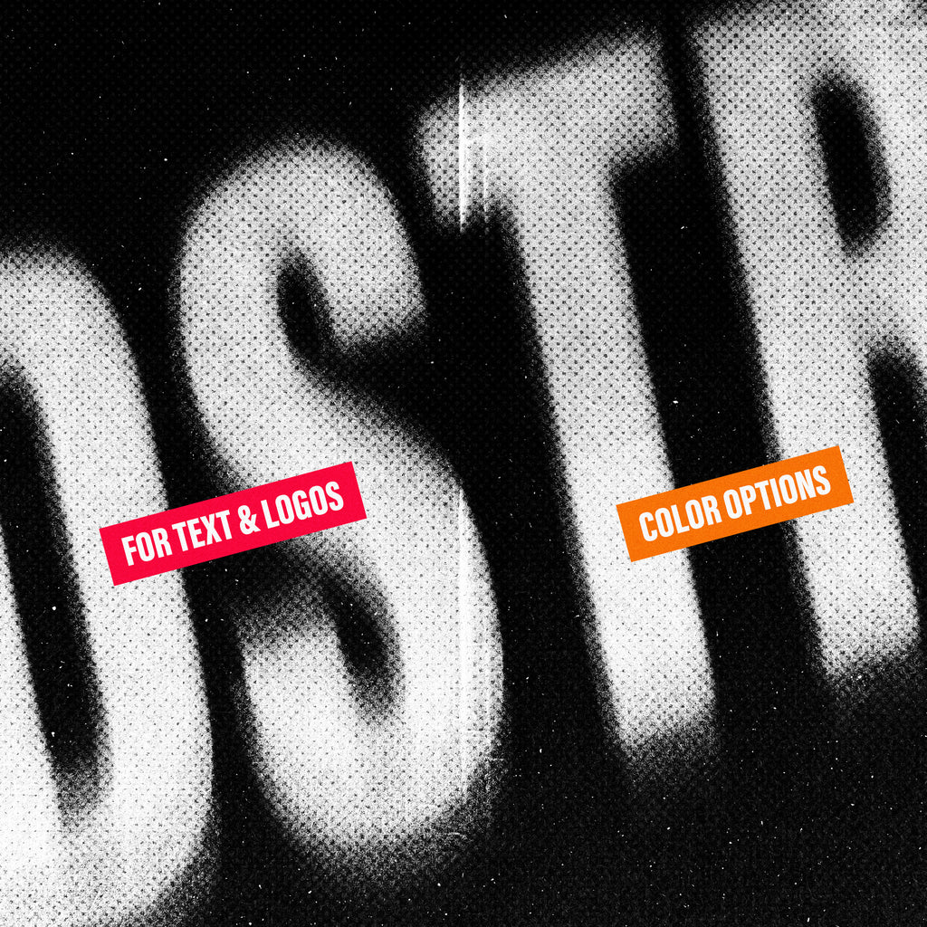 Distortion Halftone Text & Graphic Effect by Pixelbuddha