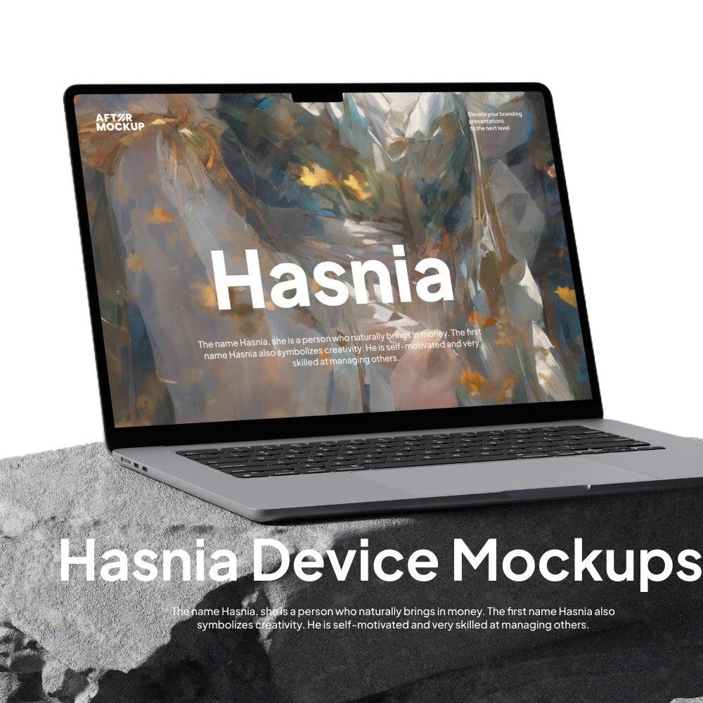 Hasnia Device Mockups by Aftermockup