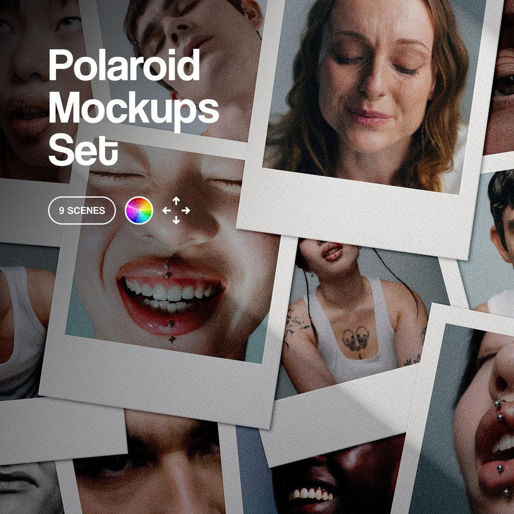 Instant Polaroid Frame Mockups Collection by Pixelbuddha