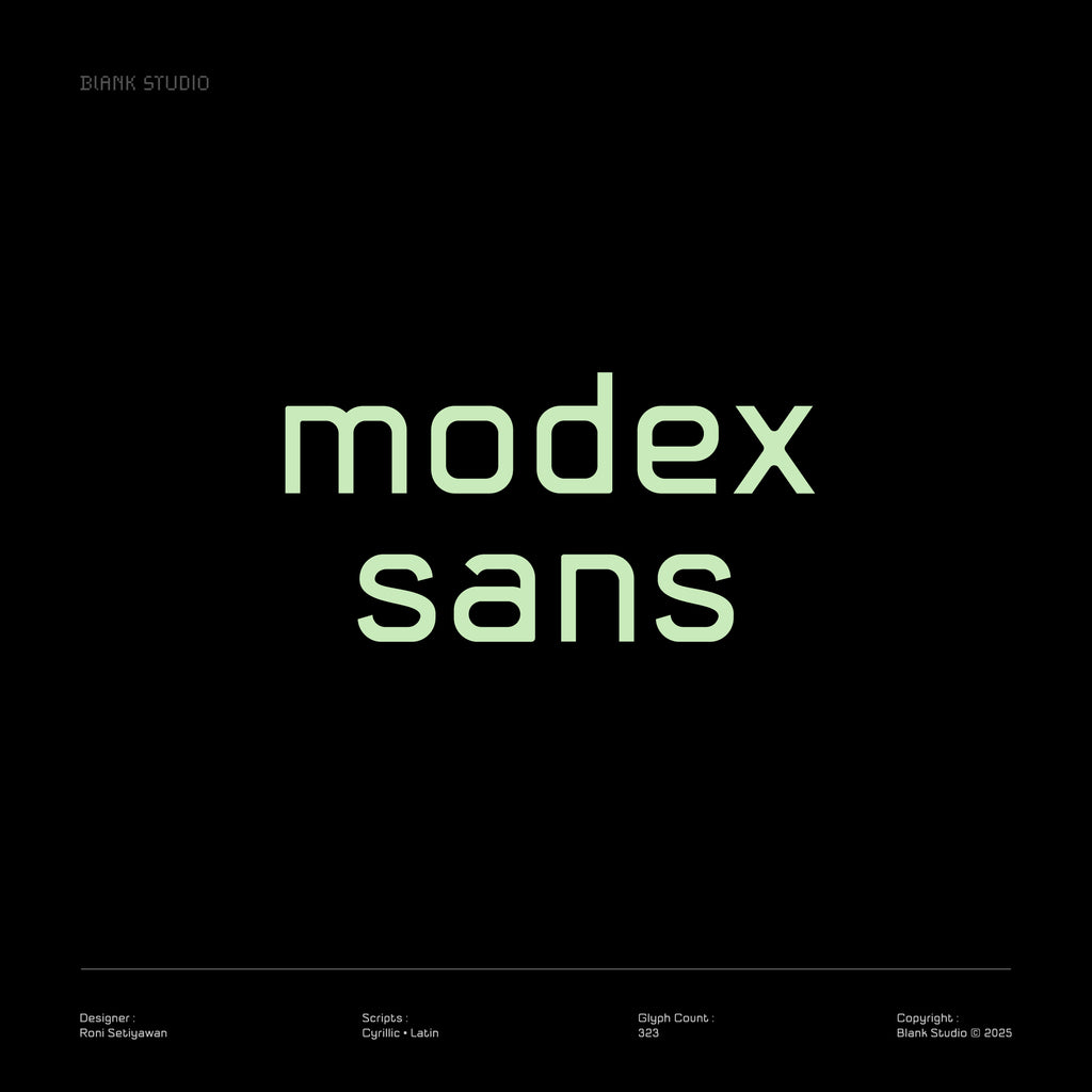 Modex sans by Blank Studio