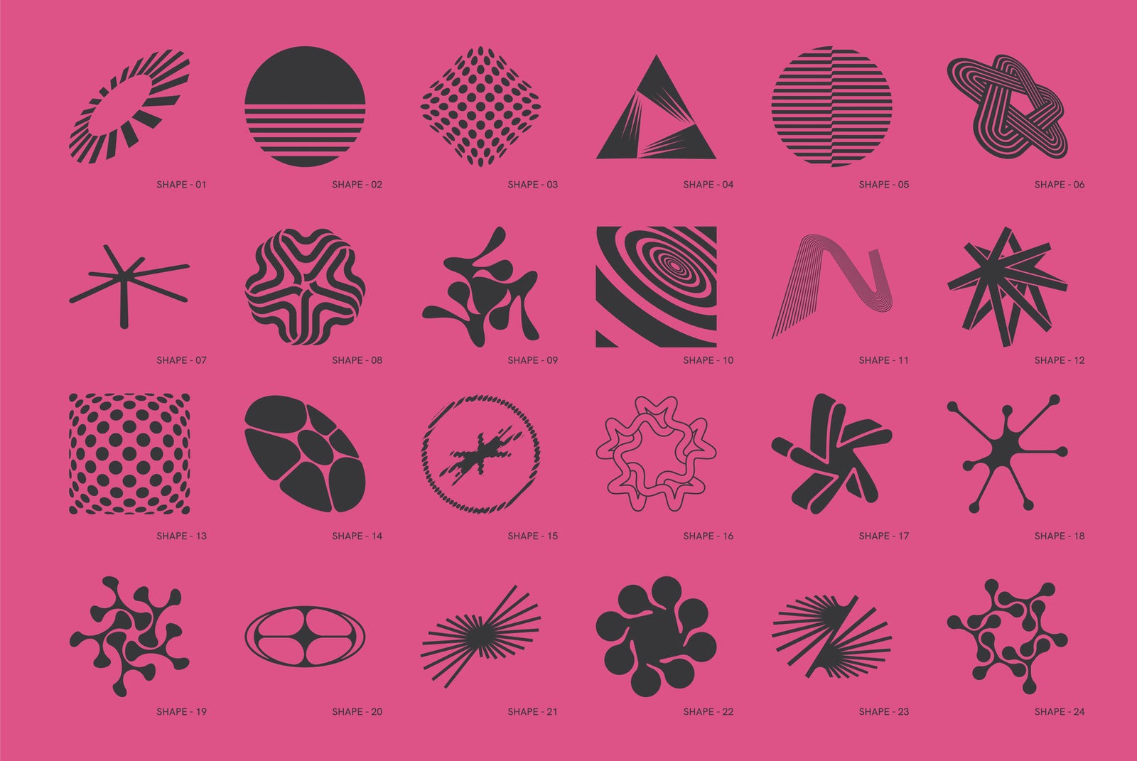 120 Abstract Geometric Shapes - Part 5 by Vanzyst