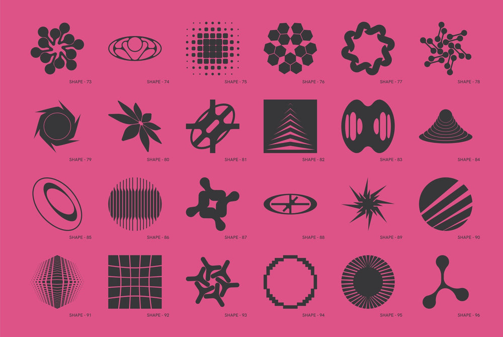 120 Abstract Geometric Shapes - Part 5 by Vanzyst