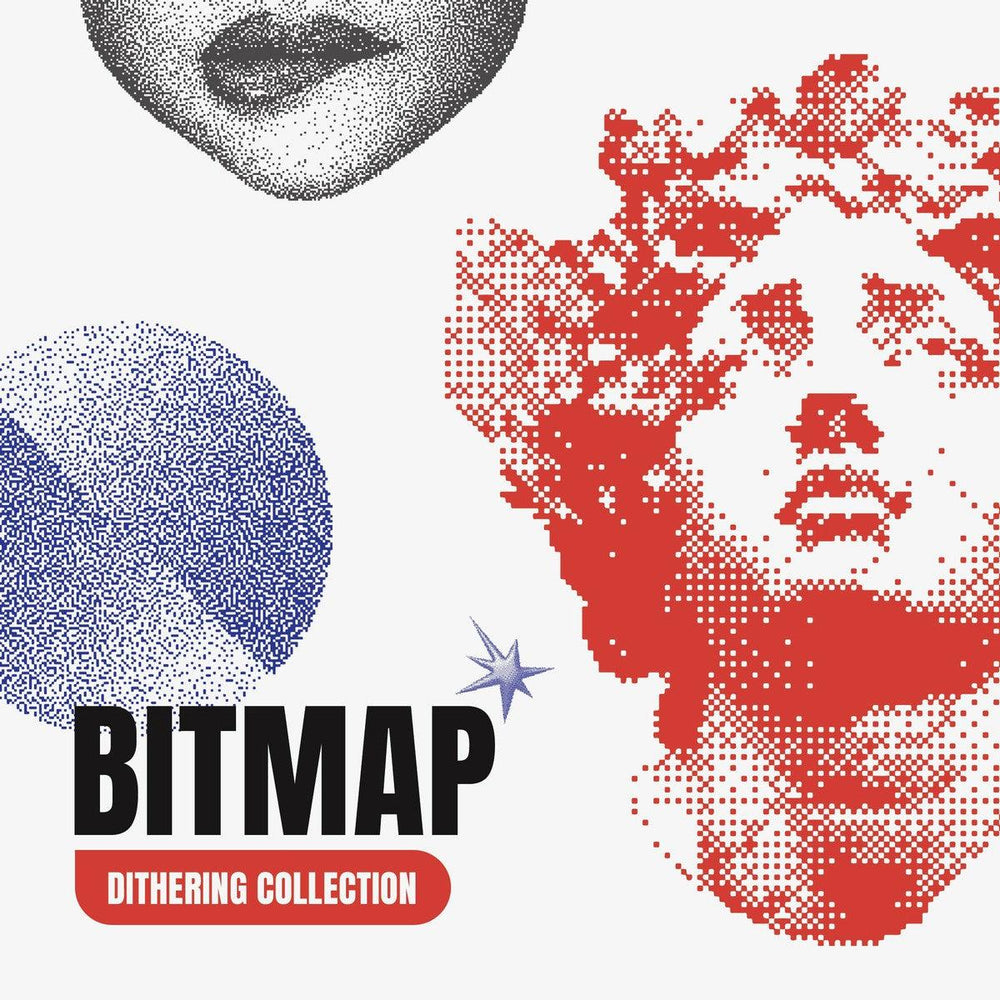 144 Dithering Bitmap Vector Shapes by Pixelbuddha