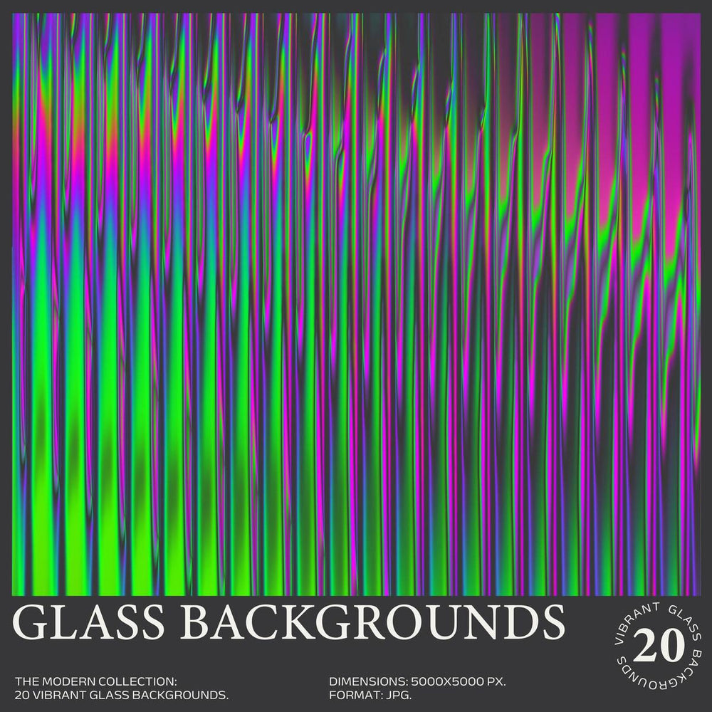 20 Vibrant Glass Backgrounds by Vanzyst