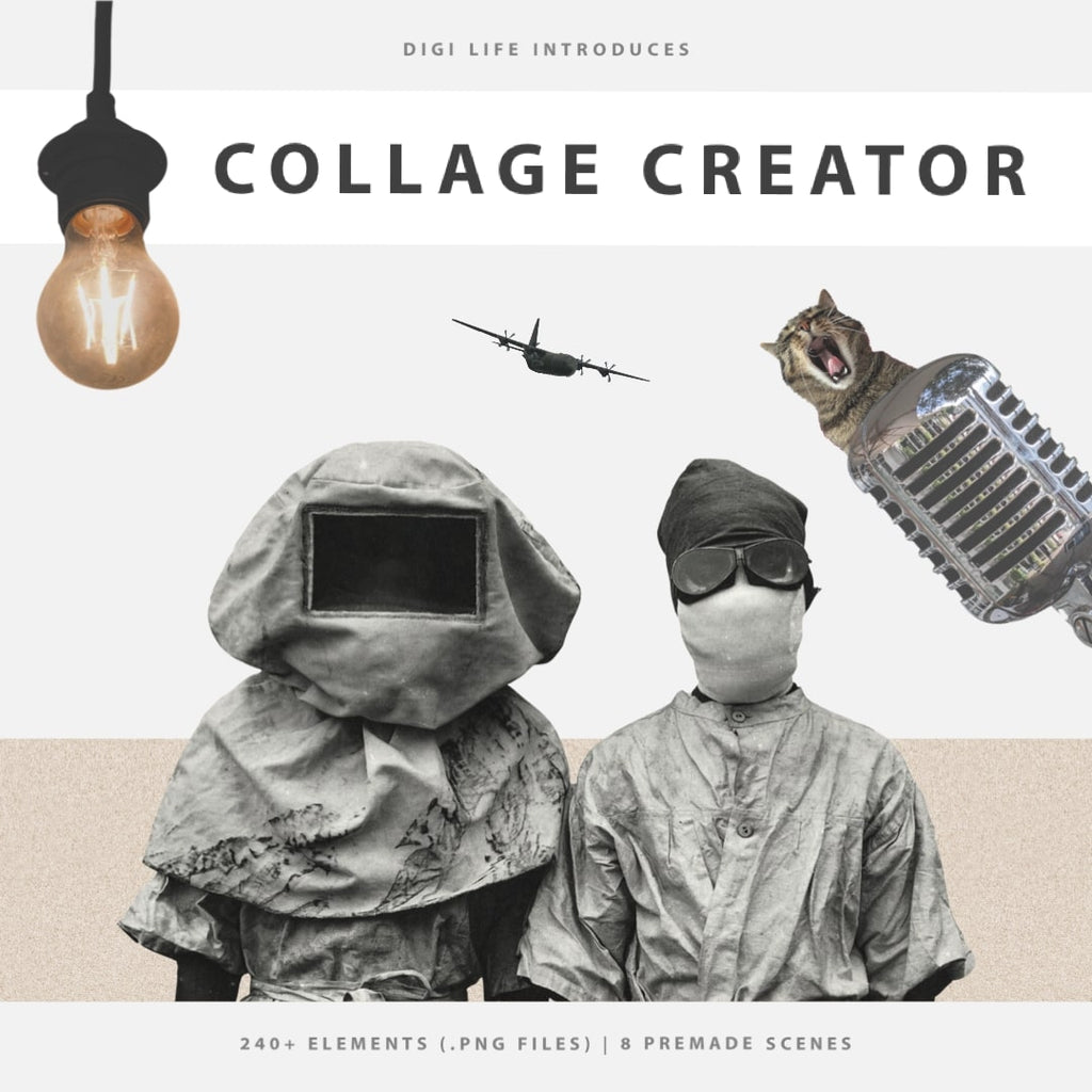 250+ Elements - Collage Creator Pack by Digi Life
