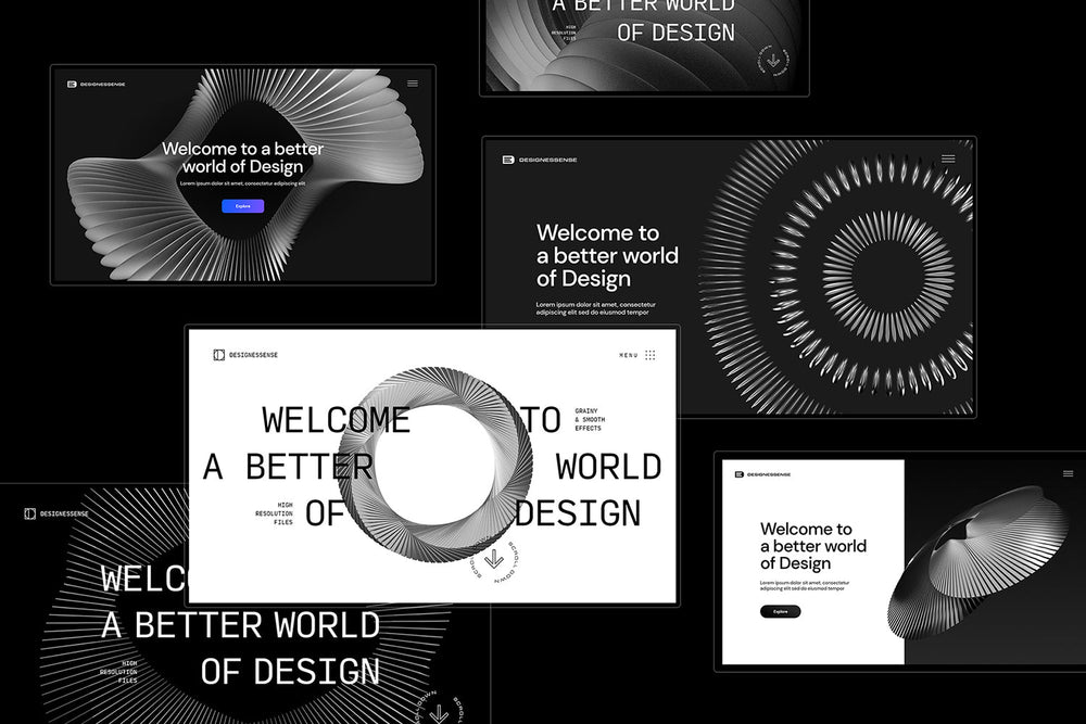 3D Chrome Circles by Designessense