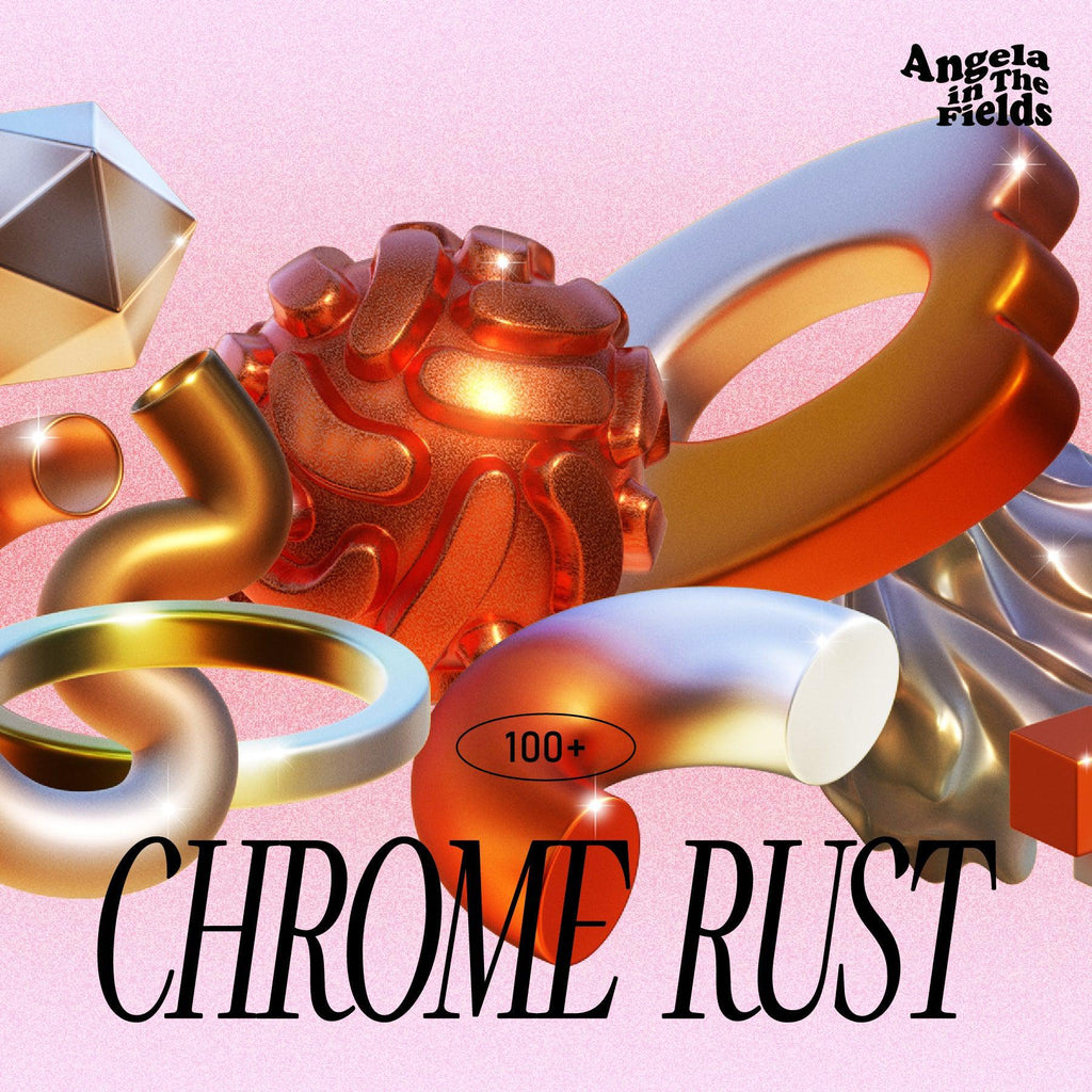 3D CHROME RUST Objects by angelainthefields
