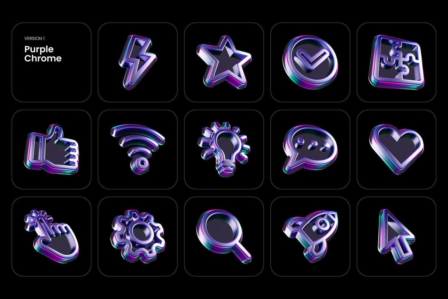 3D Glossy Icons by Designessense