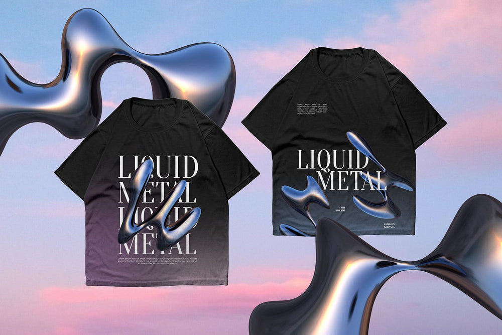 3D Liquid Metal Shapes Collection by Designessense
