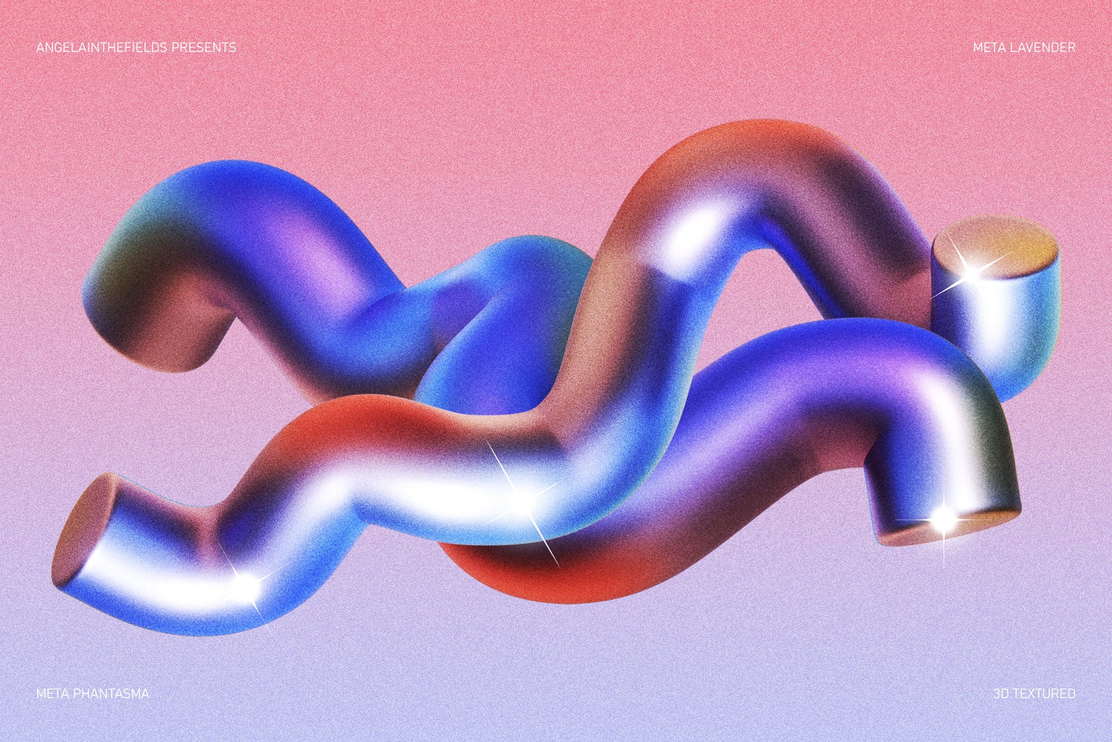 3D META LAVENDER Objects by angelainthefields