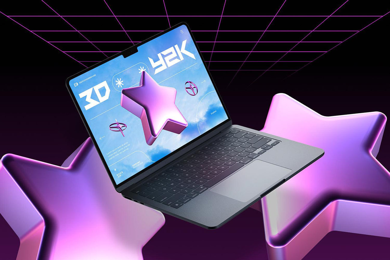 3D Y2K Objects Collection by Designessense