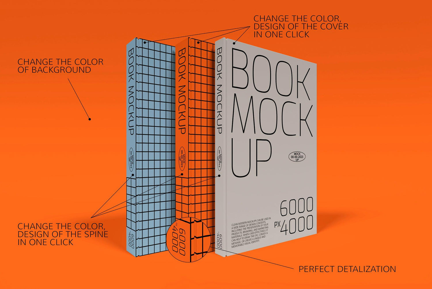 4 Book Mockups Set by Softulka