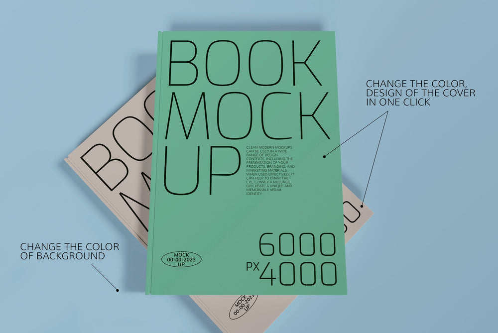 4 Book Mockups Set by Softulka
