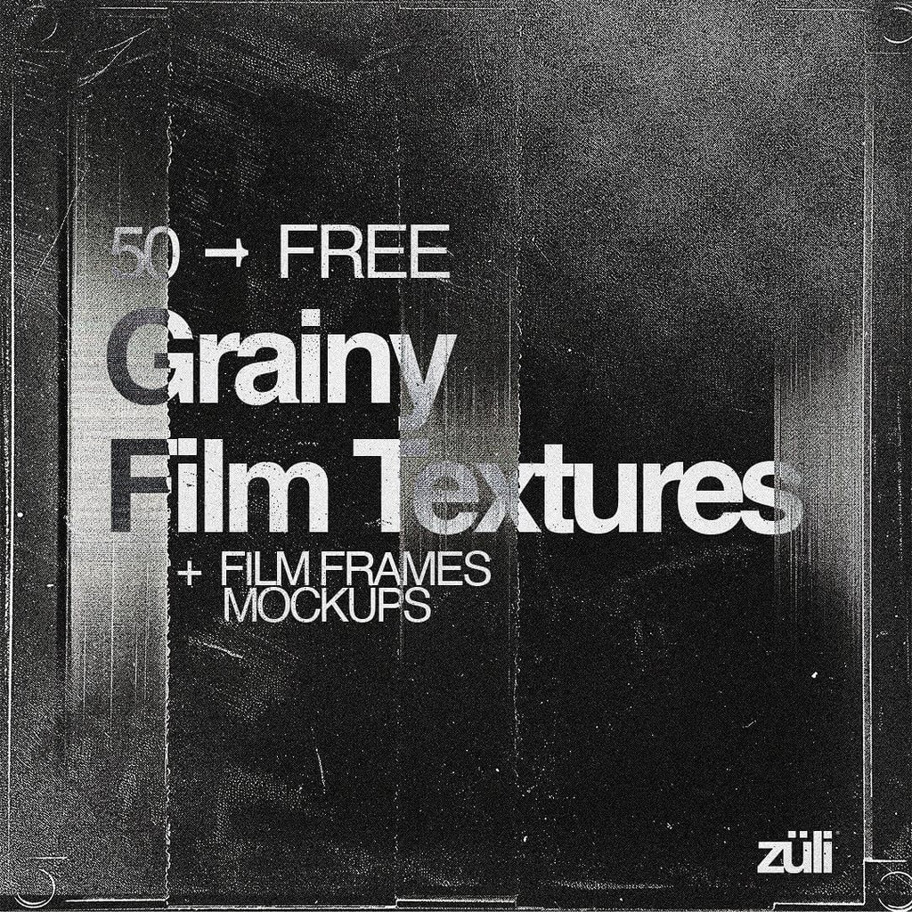 50 Grainy Film Textures Frames Pack by Züli