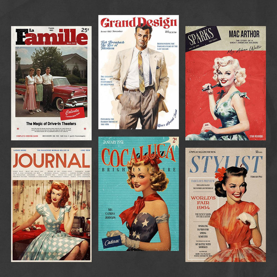 50's Vintage Magazine by Studio Dusk