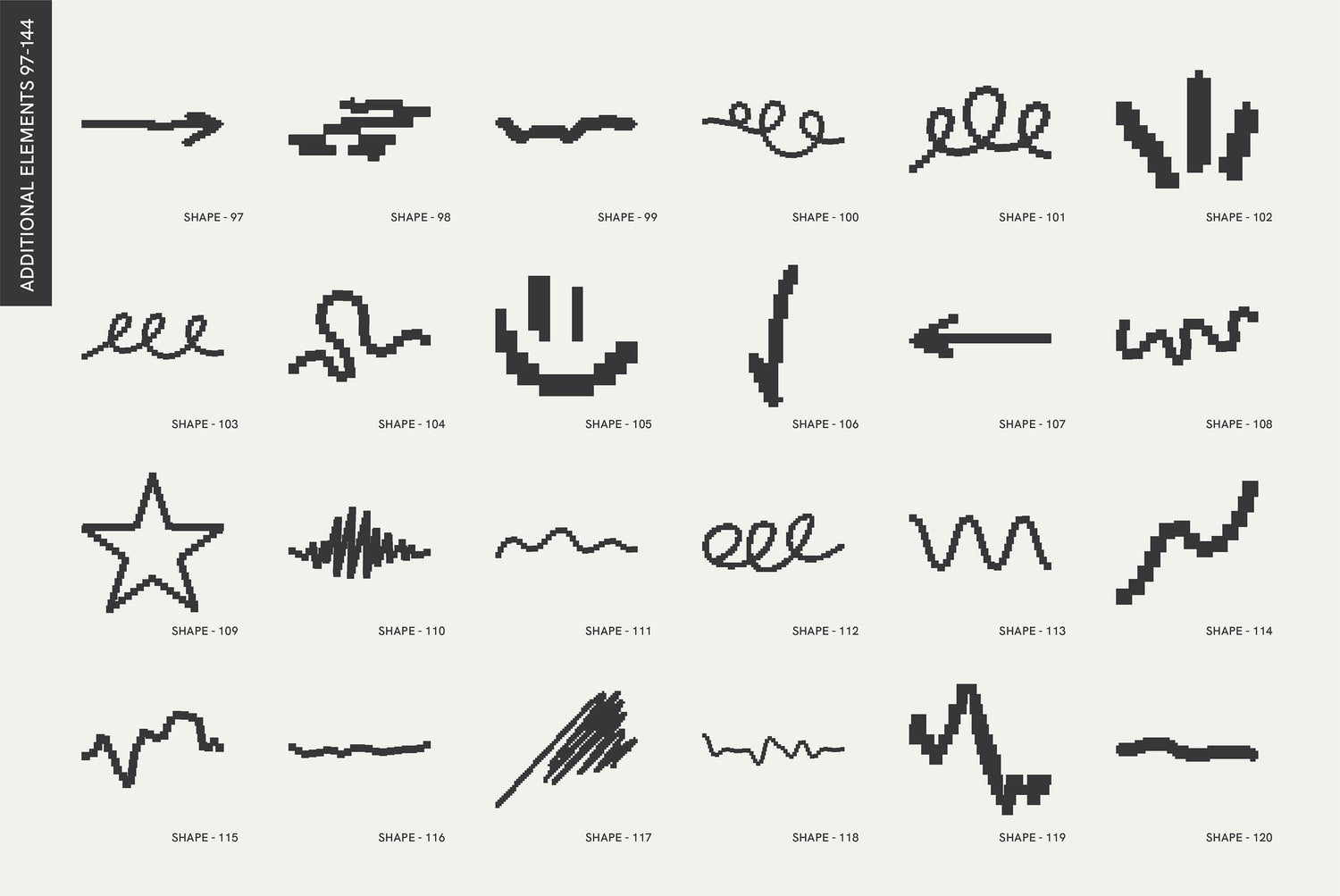 8-Bit Art. Pixelated Graphic Pack by Vanzyst