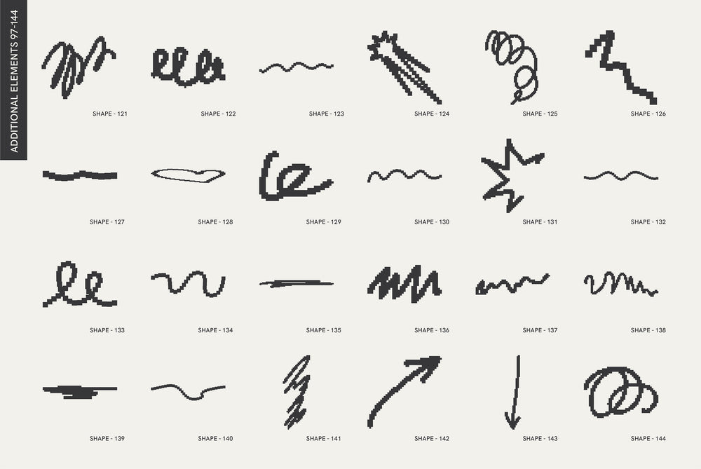 8-Bit Art. Pixelated Graphic Pack by Vanzyst