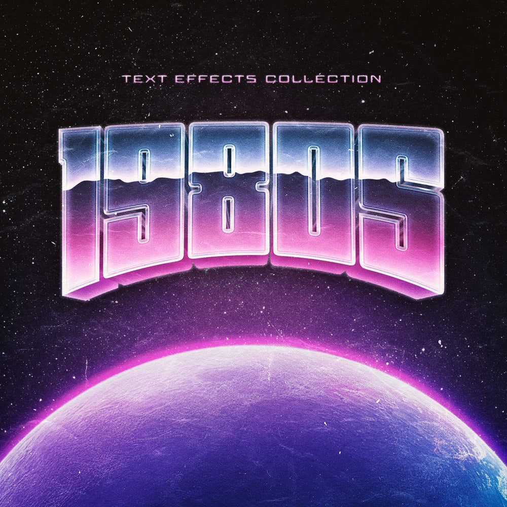 80s Text Effects Collection by Pixelbuddha