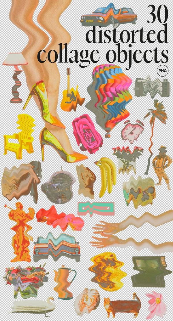 90s Collage Low Ink Kit by angelainthefields