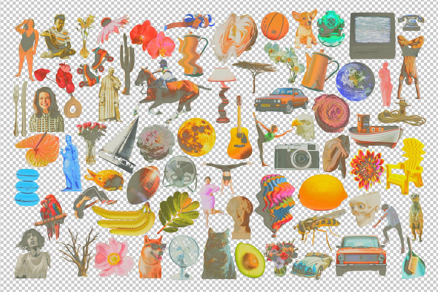 90s Collage Low Ink Kit by angelainthefields