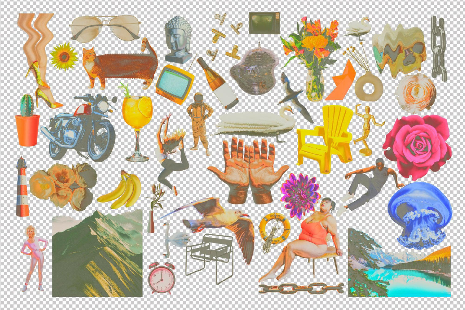 90s Collage Low Ink Kit by angelainthefields