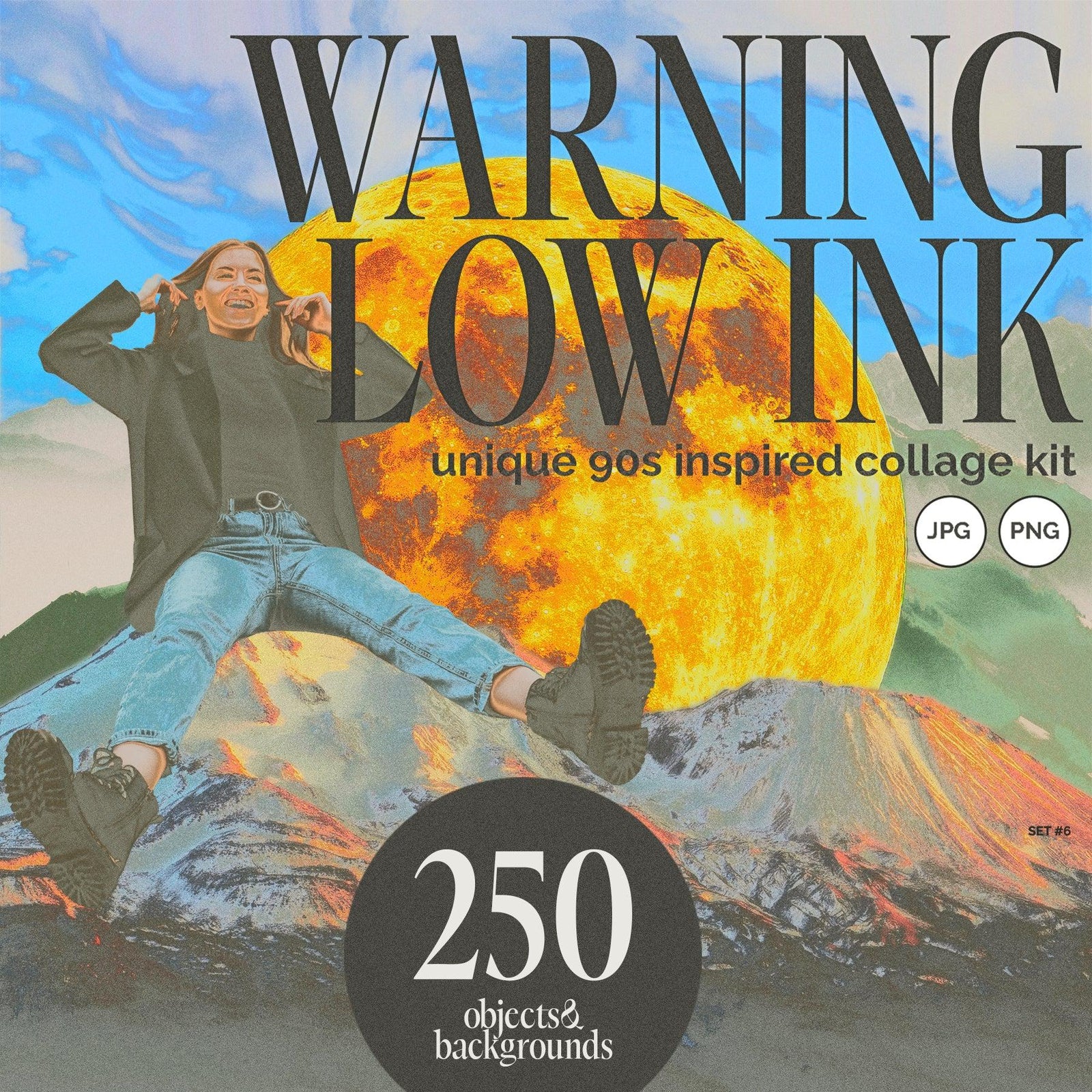 90s Collage Low Ink Kit by angelainthefields