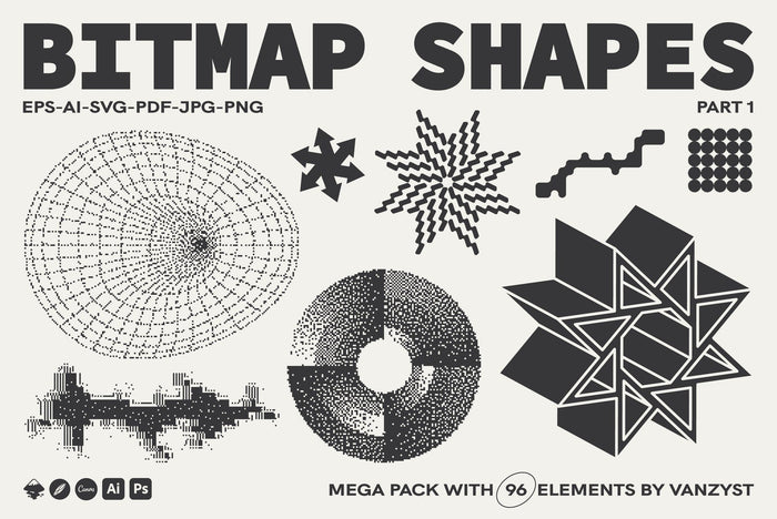 96 Bitmap Vector Shapes - Part 1 by Vanzyst
