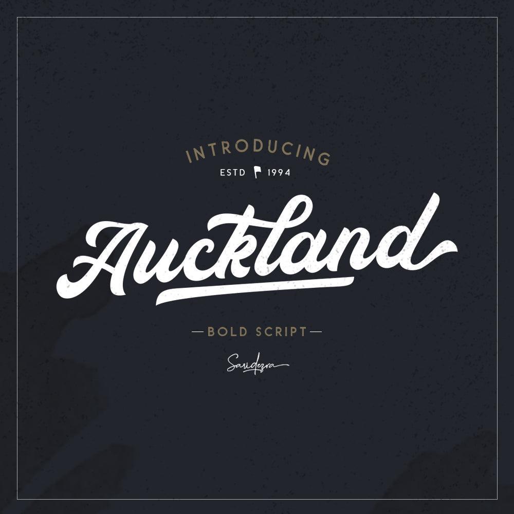Auckland - Bold Script by Sarid Ezra
