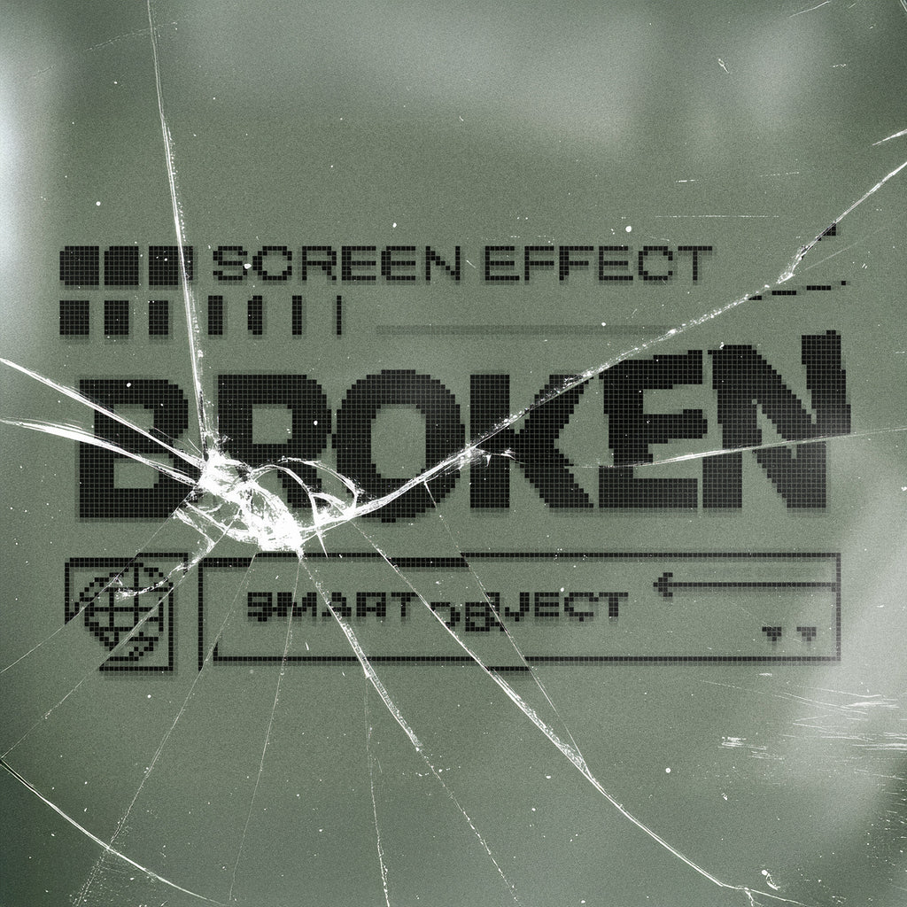 Broken Screen Text & Logo Effect by Pixelbuddha