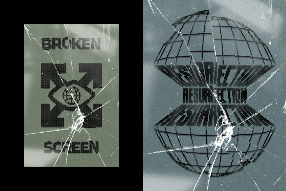 Broken Screen Text & Logo Effect by Pixelbuddha