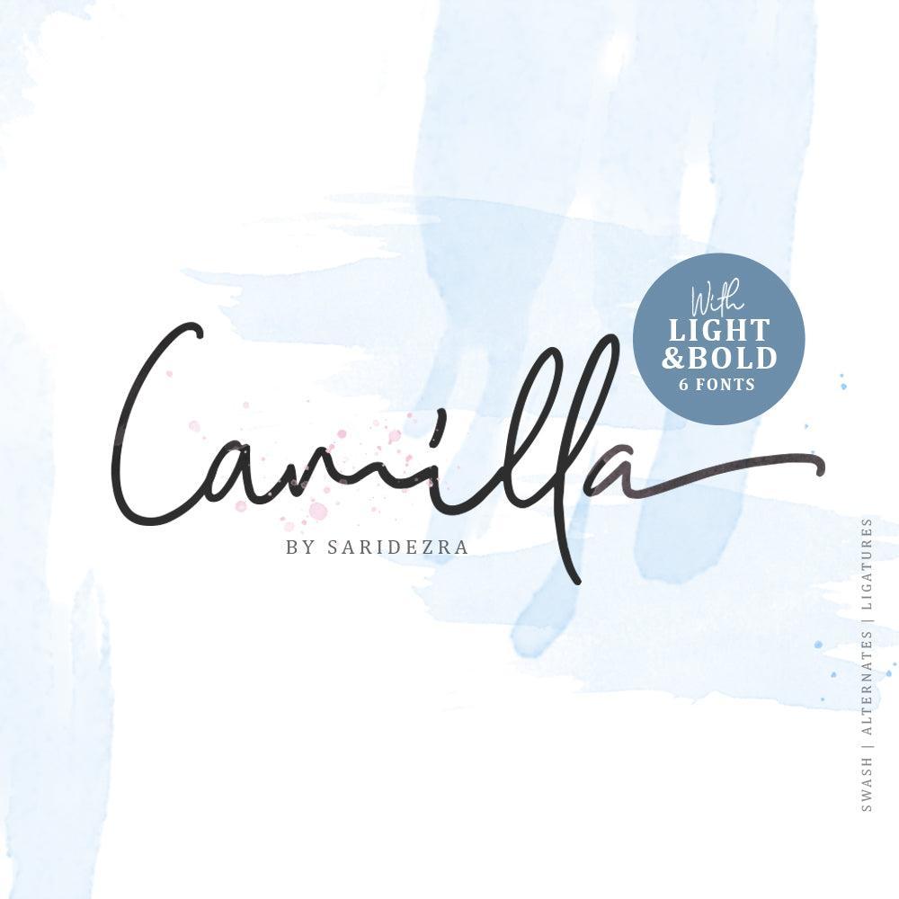 Camilla - Signature Script (6 Fonts) by Sarid Ezra