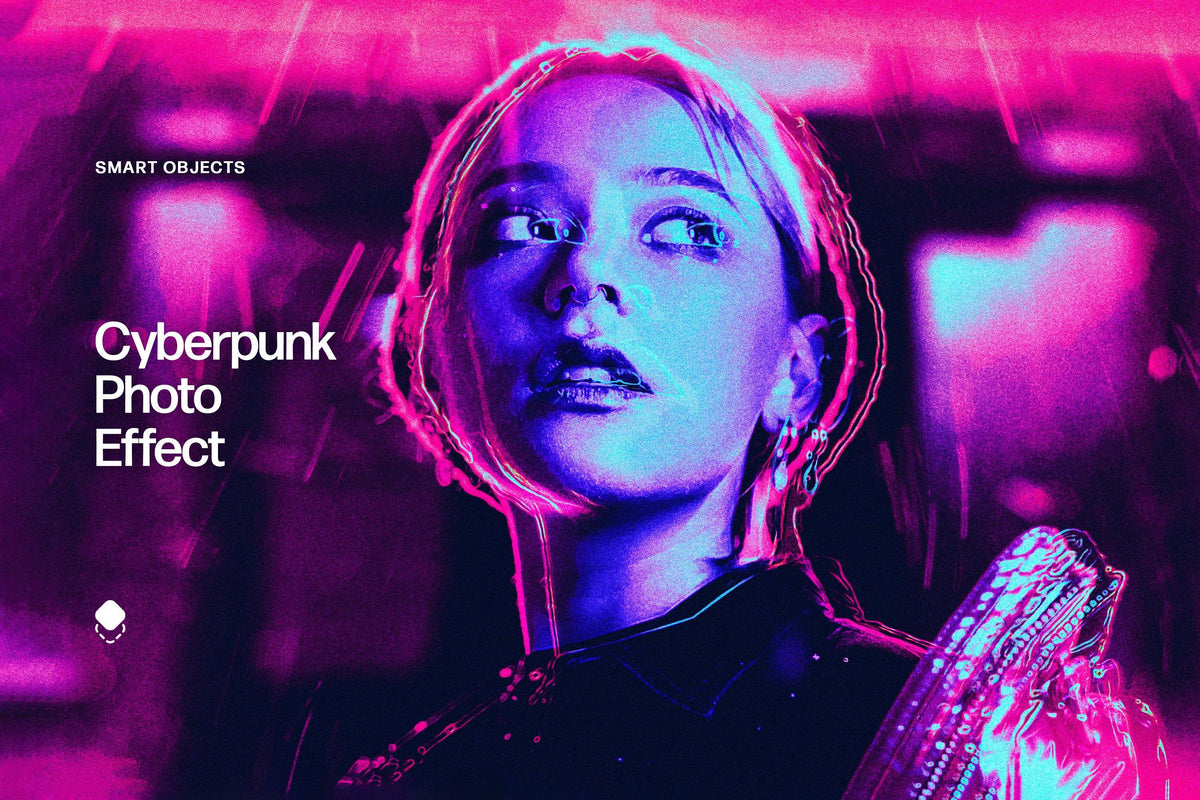 Cyberpunk Photoshop Effects Bundle by Pixelbuddha