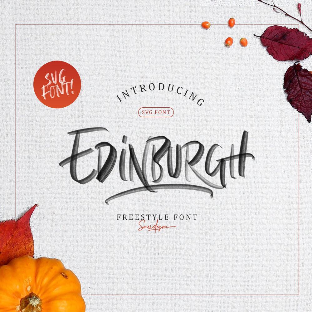 Edinburgh - SVG Font by Sarid Ezra