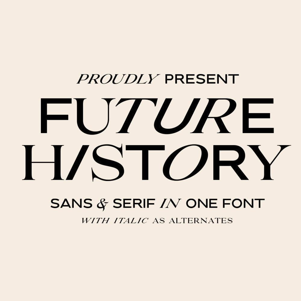 Future History - 2 in 1 Font by Sarid Ezra