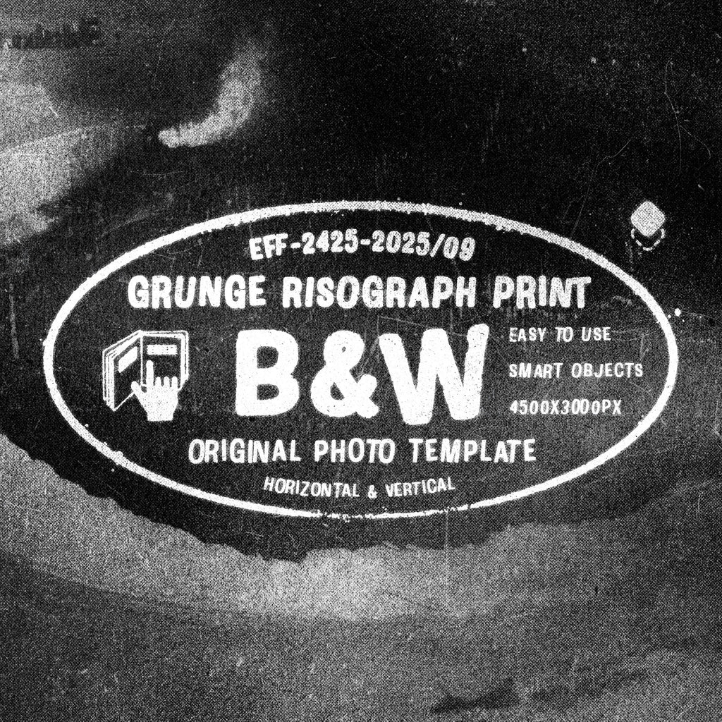 Grunge Riso Photo Effect by Pixelbuddha