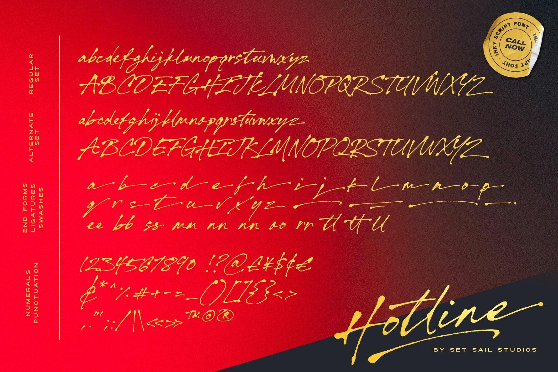 Hotline Script Font by Set Sail Studios
