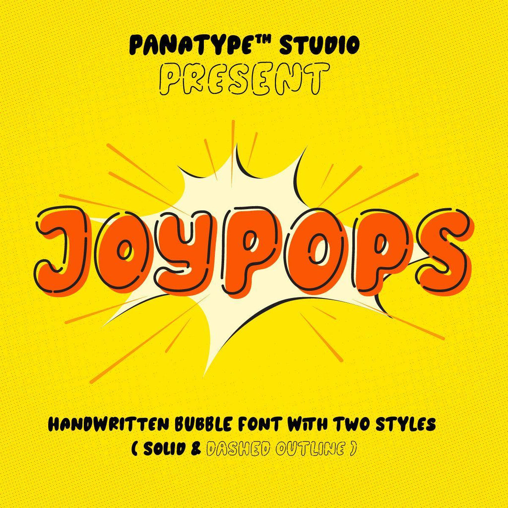 Joypops Handwritten Bubble Font by Panatype™ Studio