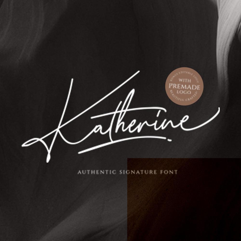 Katherine Script (+Premade Logo) by Sarid Ezra