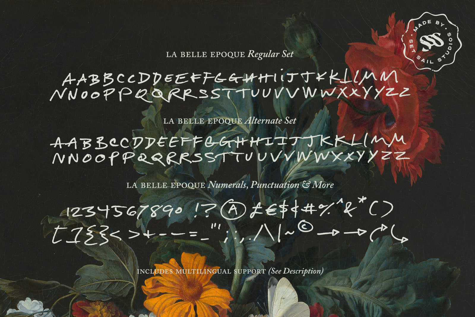 La Belle Epoque Handwritten Font by Set Sail Studios