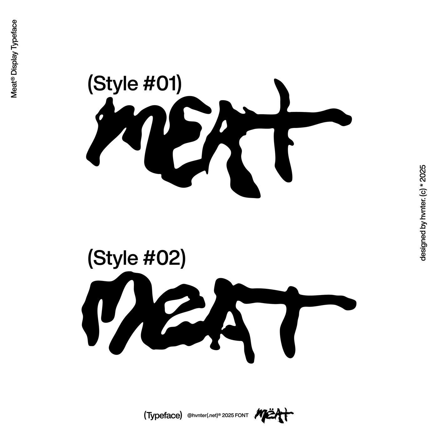 Meat Typeface by HVNTER