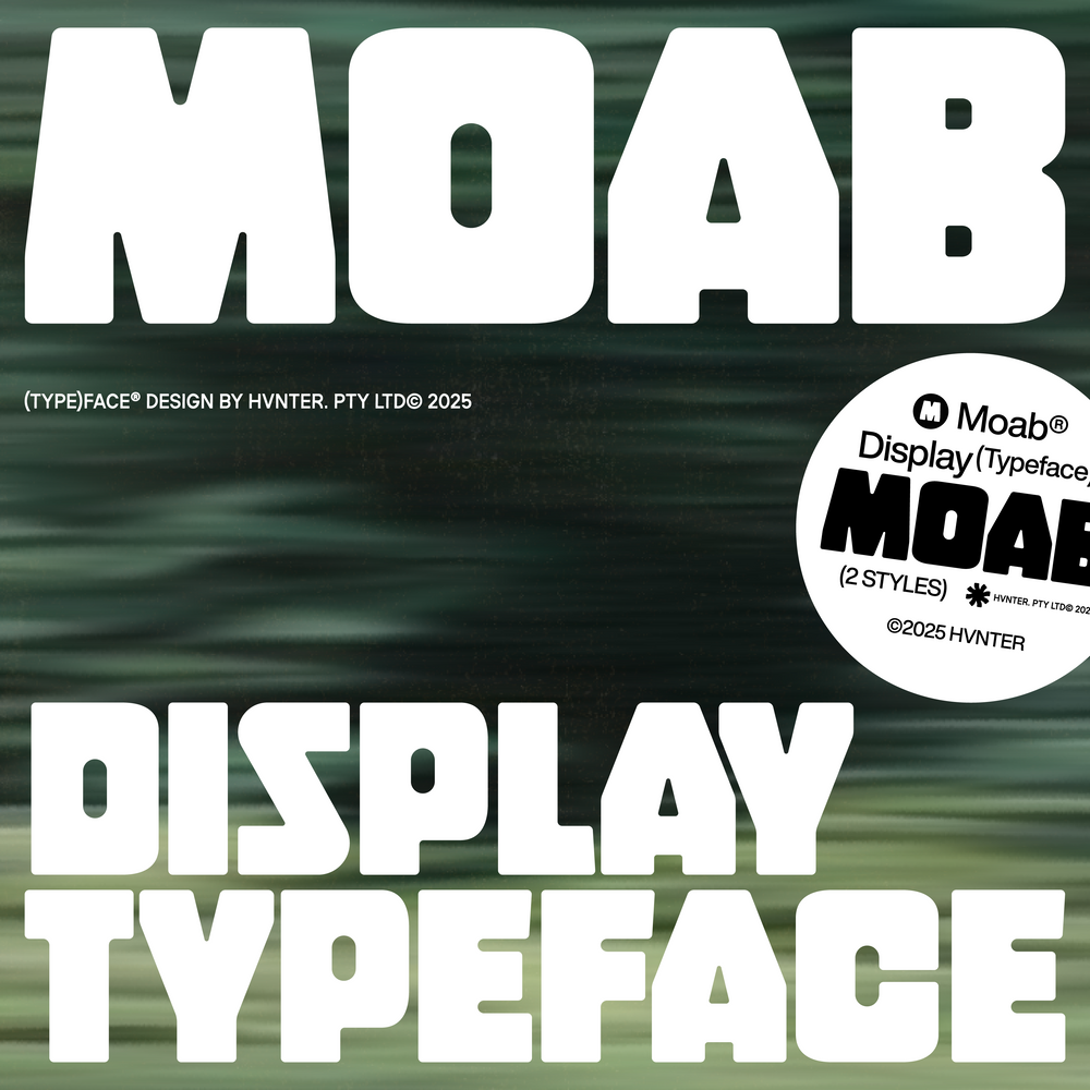 Moab Typeface by HVNTER