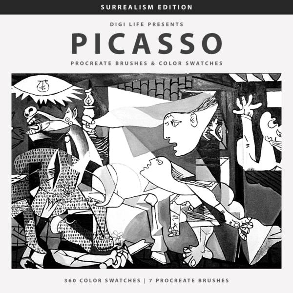 Pablo Picasso Procreate Kit by Digi Life