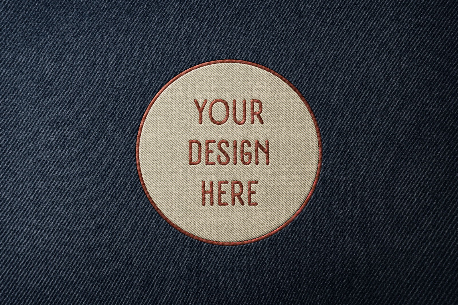 Patch Embroidery Logo Mockup by Pixelbuddha