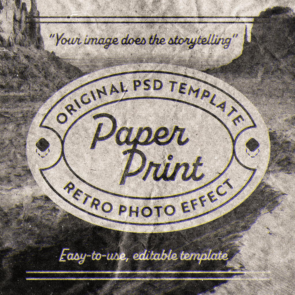 Retro Paper Print Effect by Pixelbuddha