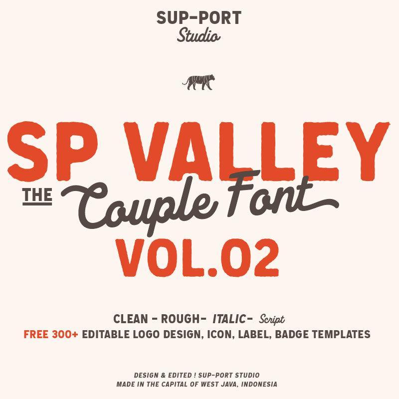 SP Valley Couple Font by Sup-Port Studio
