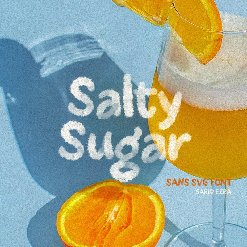Salty Sugar - Sans SVG Font by Sarid Ezra