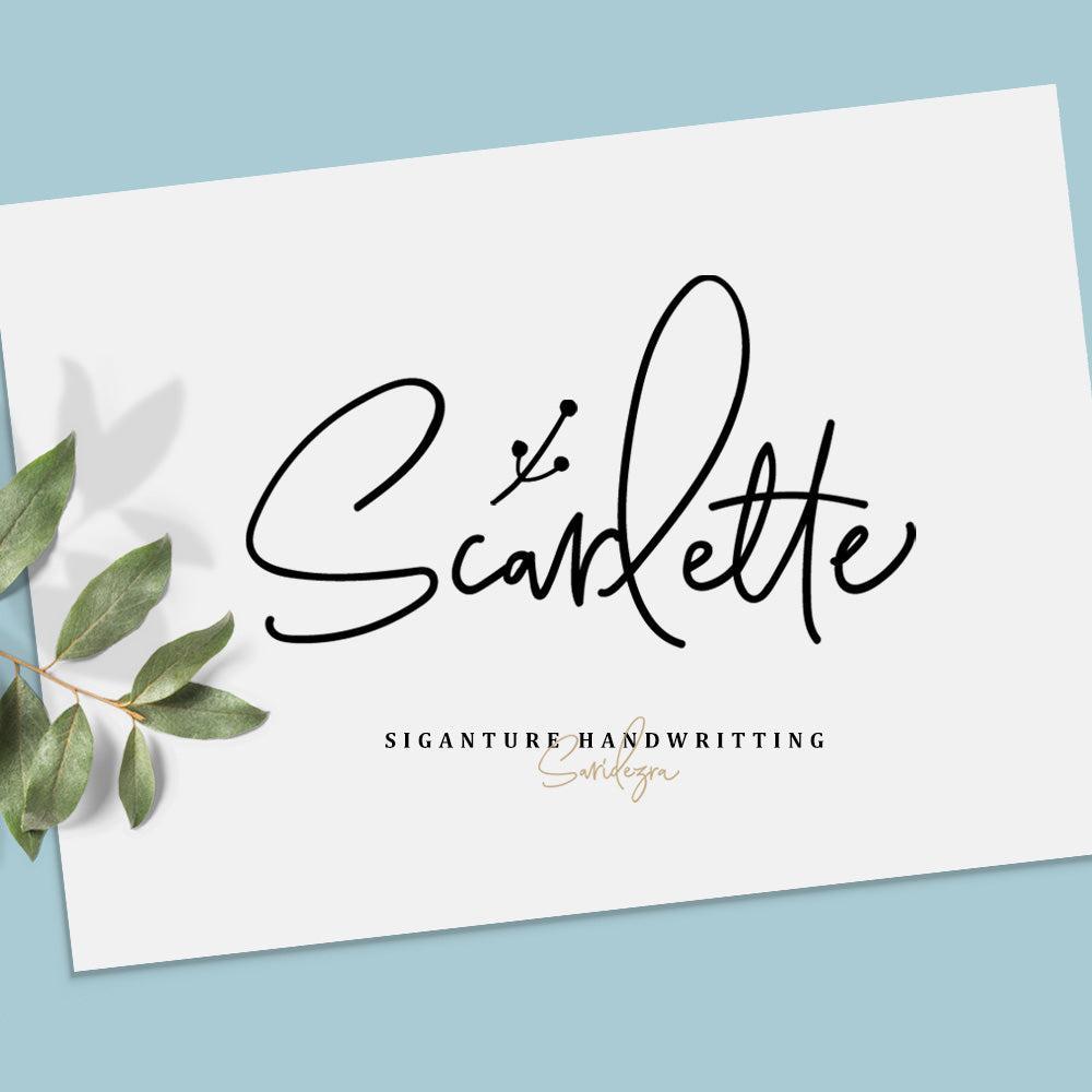 Scarlette Script by Sarid Ezra